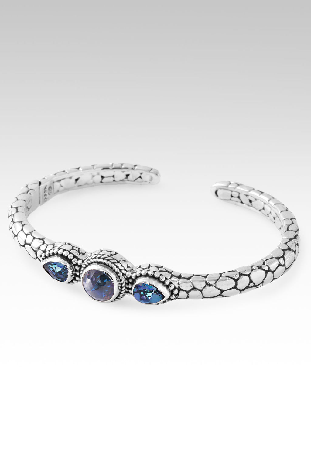 Trust the Journey Cuff™ in Odyssey Universe™ Mystic Quartz | Sterling ...