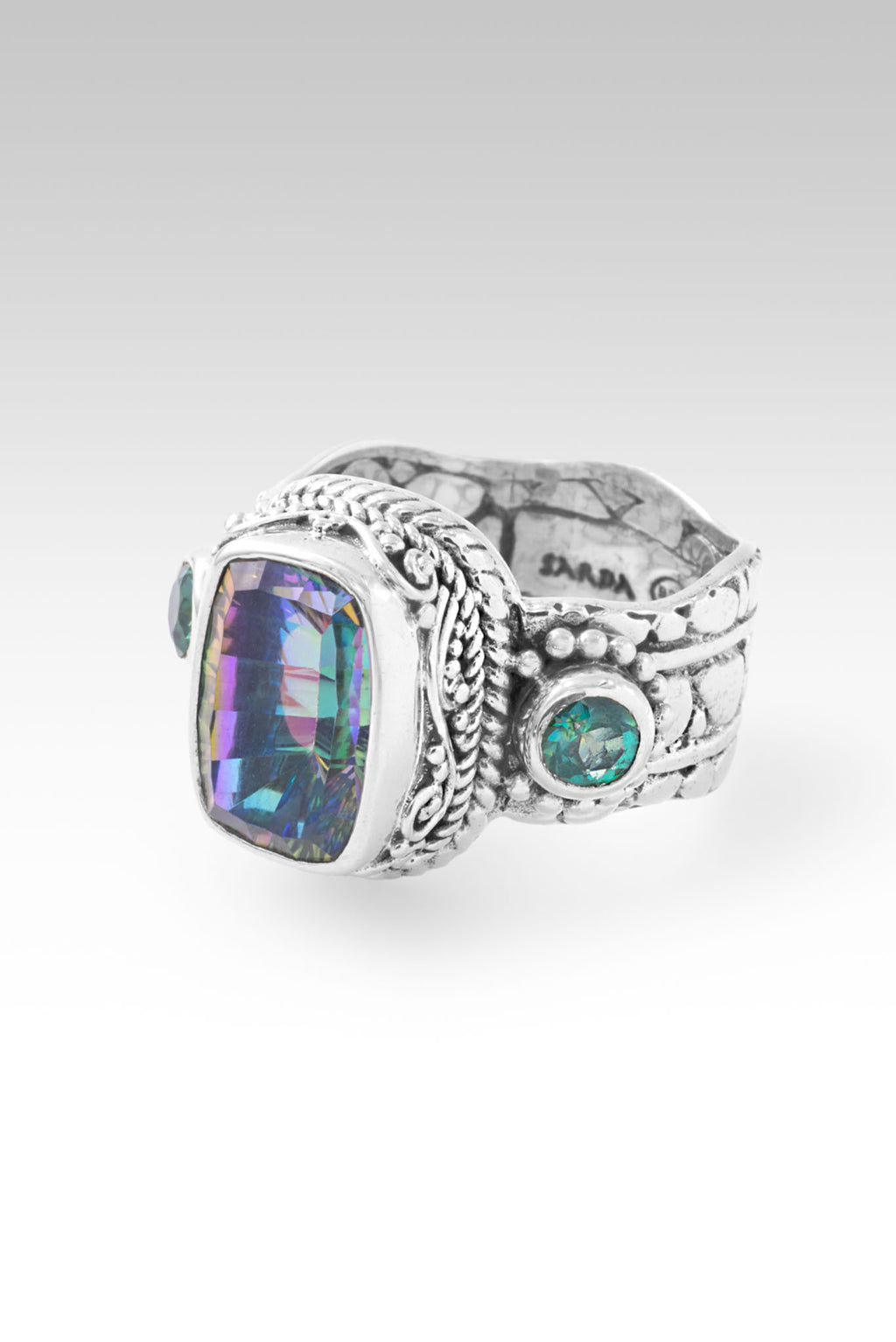 Glorious Day Ring™ in Dragon Wings Mystic Quartz | Sterling Silver ...