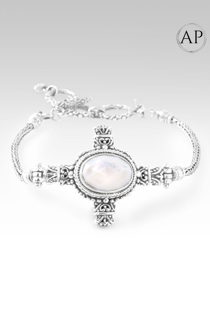 Almost Perfect God's Grace Bracelet™ in White Mother of Pearl ...