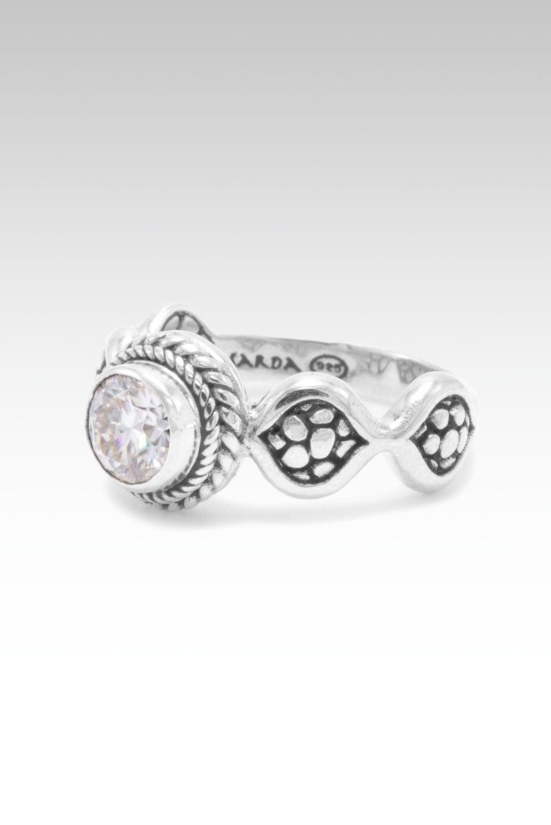 Be Still Ring™ in Moissanite | Sterling Silver Stackable - SARDA™