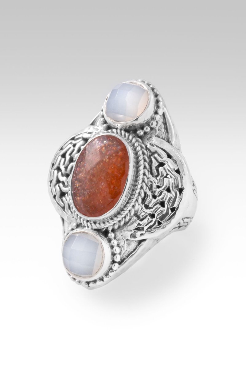 Choose Forgiveness Ring™ in Orange Sunstone & White Moonstone ...