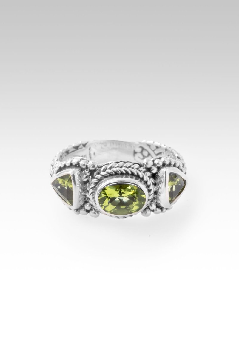 Counting Blessing's Ring III™ in Peridot | Sterling Silver Dinner - SARDA™