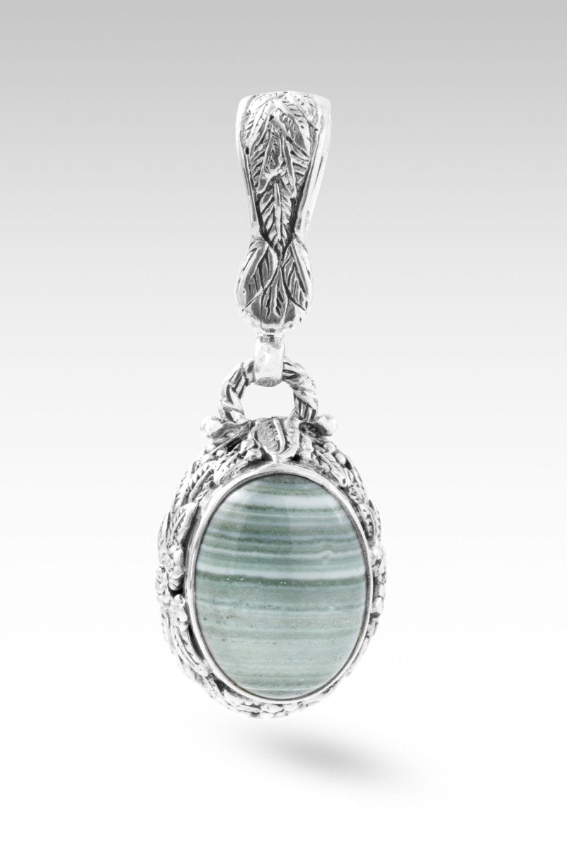 Everlasting Faith Pendant™ in Green Opal | Sterling Silver Magnetic ...