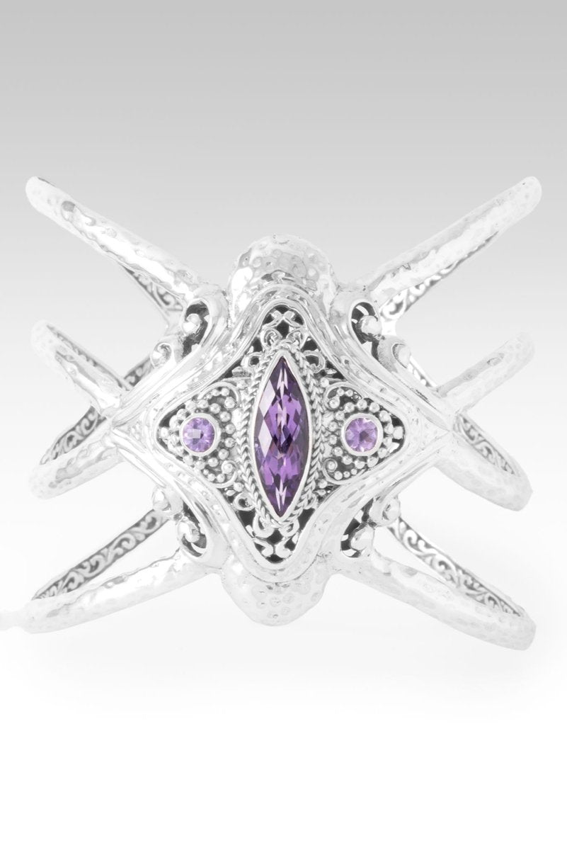 God is Good Cuff Bracelet™ in Amethyst & Rose De France Amethyst – SARDA™