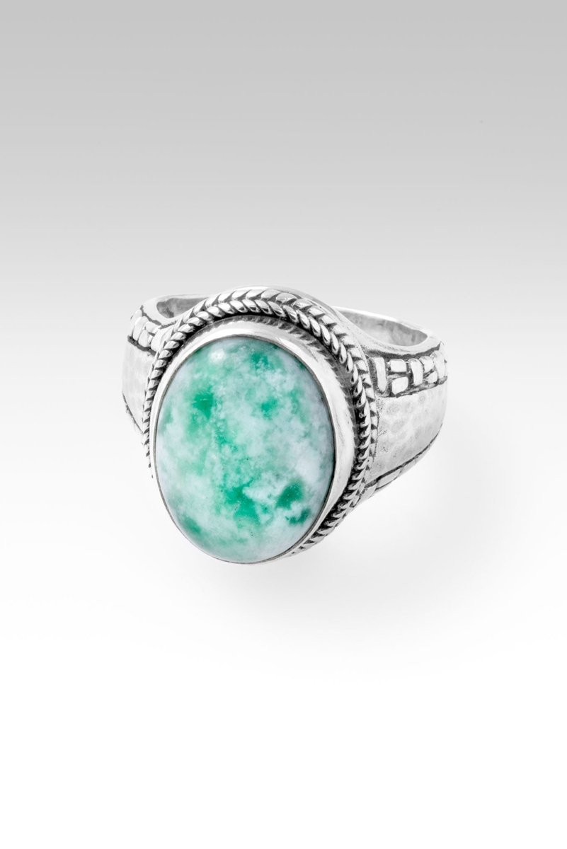God's Blessings Ring™ in Chinese Amazonite | Sterling Silver Dinner ...