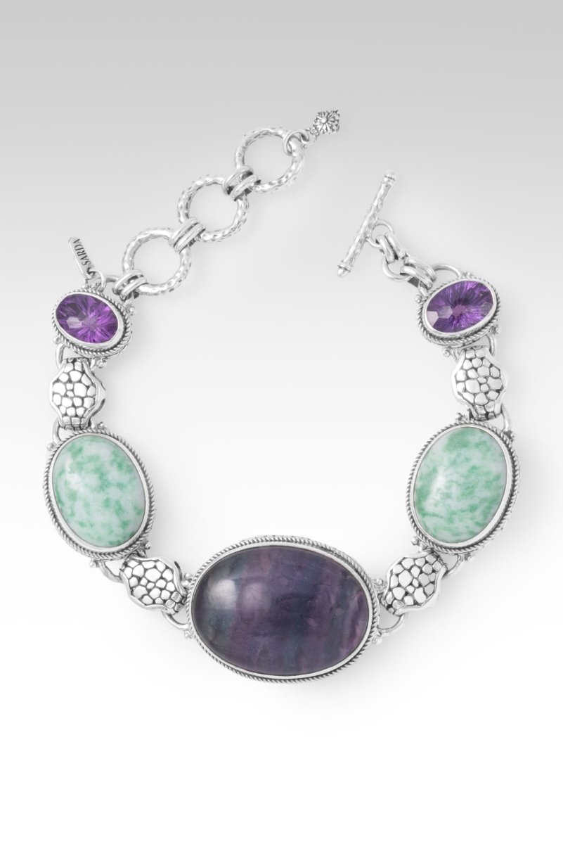 God's Love Bracelet™ in Rainbow Fluorite, Amazonite & Amethyst ...