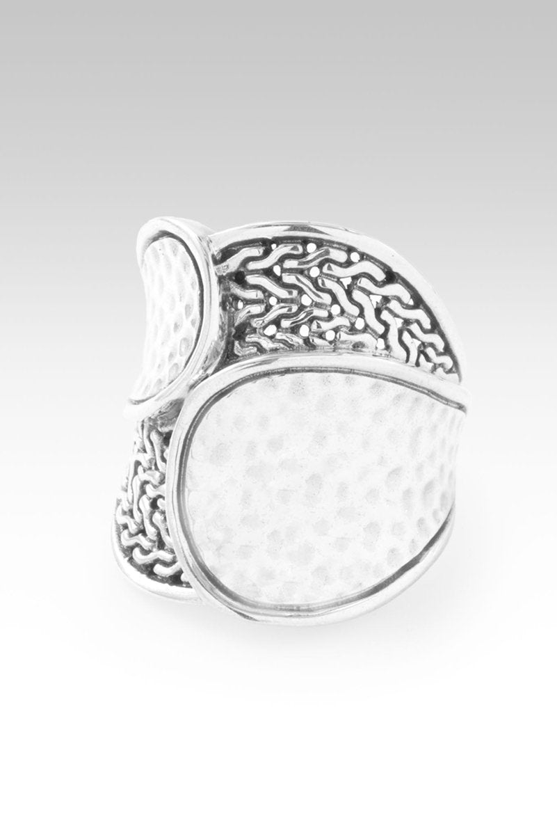 Hello Today, Goodbye Past Ring II™ in Chainlink | Sterling Silver ...