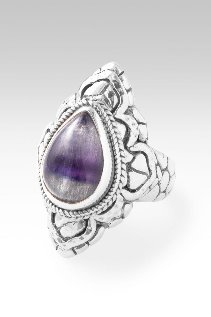 Hello Today, Goodbye Past Ring™ in Rainbow Fluorite | Sterling Silver ...