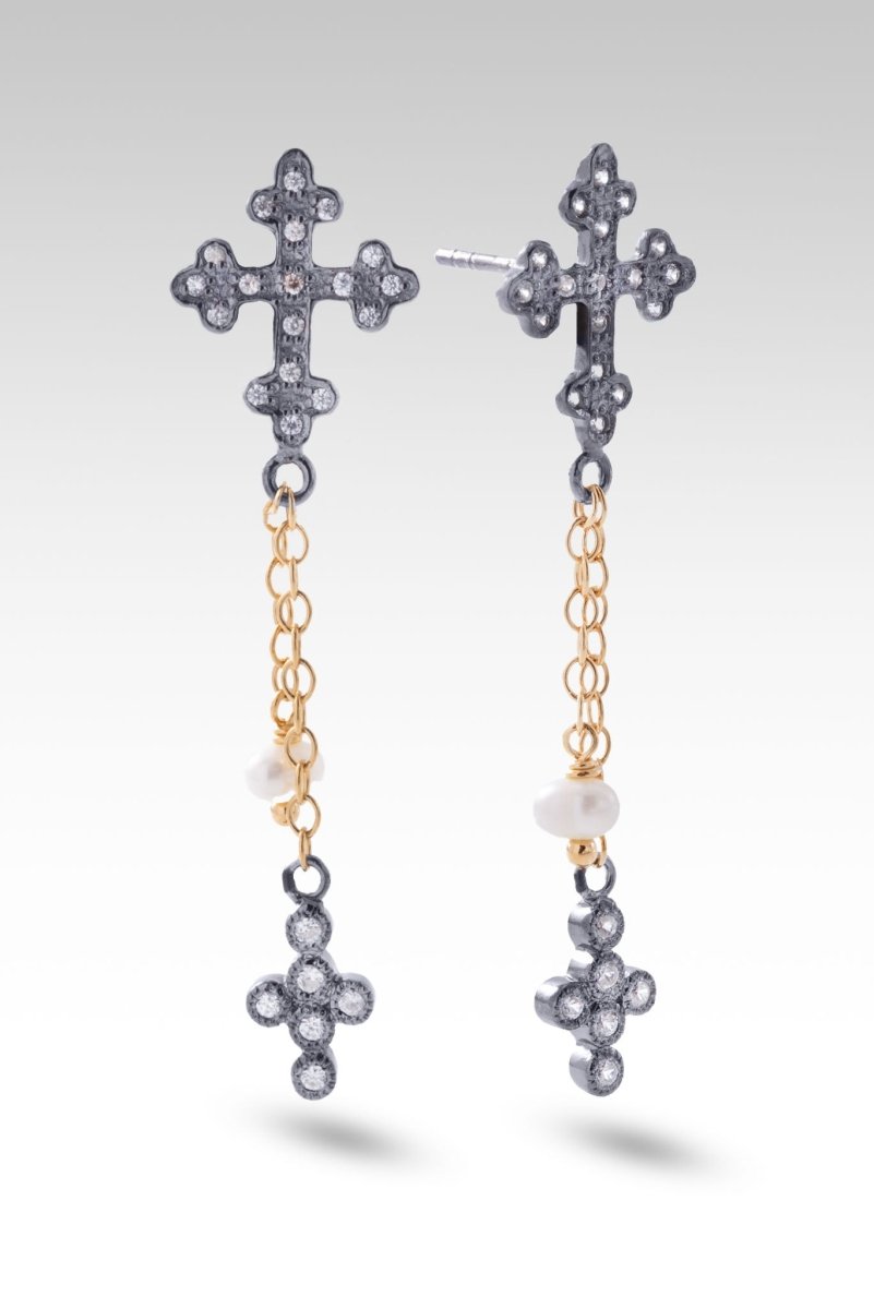 Passionate Promises Earrings™ in White Zircon & Cultured Freshwater ...