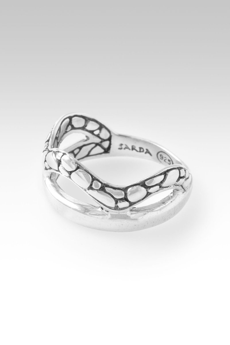 Rejoicing in Freedom Ring™ in Watermark | Sterling Silver stackable ...