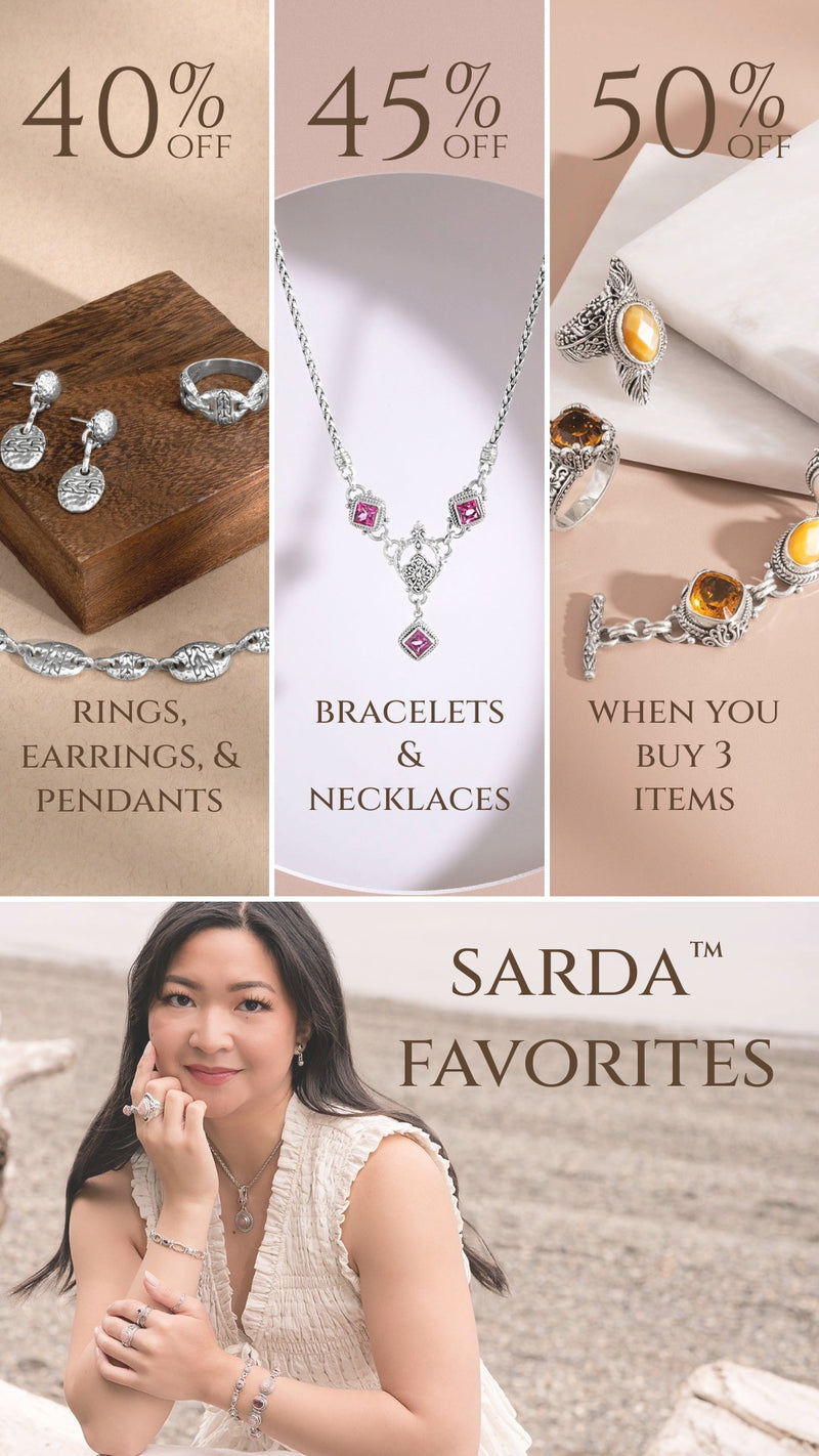 SARDA™ Luxury Sterling Silver Jewelry