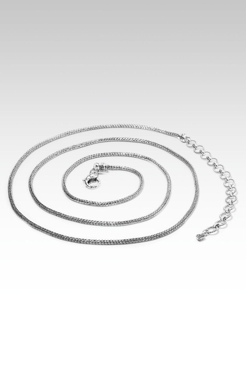 36" + 4" Snake Chain™ in Watermark & Jawan | Sterling Silver Chain - SARDA™